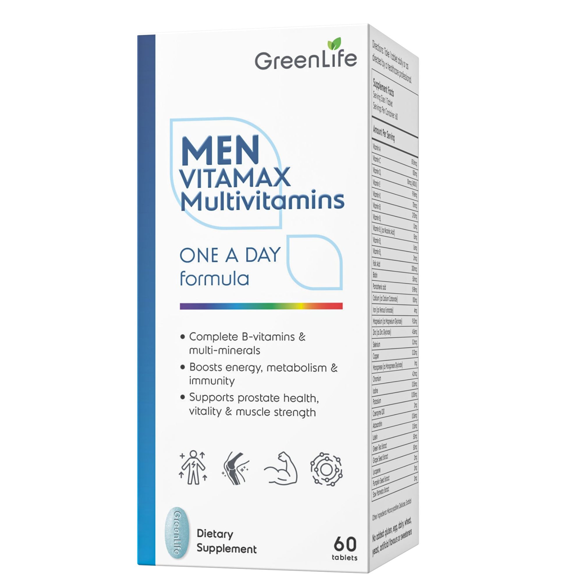 Vitamax Men Multivitamins 60 Tablets — GreenLife Singapore