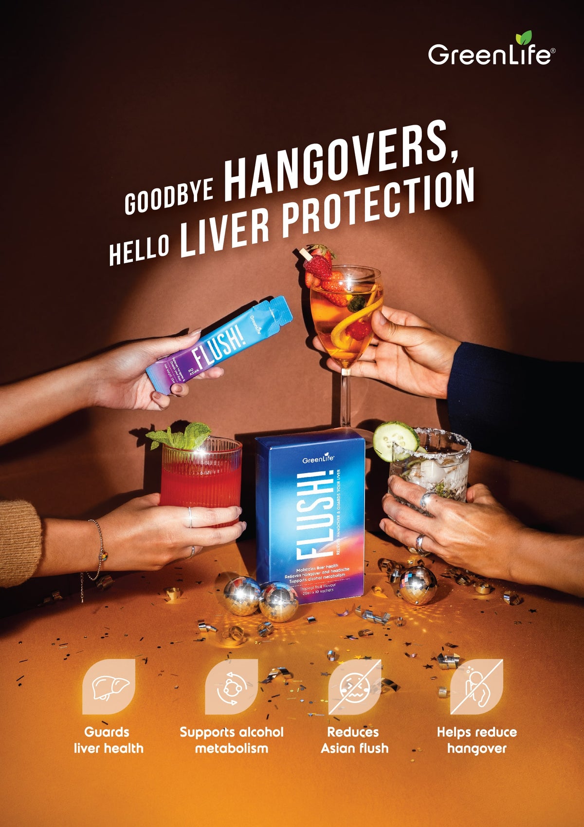 FLUSH!: Relieves Hangover & Guards Your Liver — GreenLife Singapore