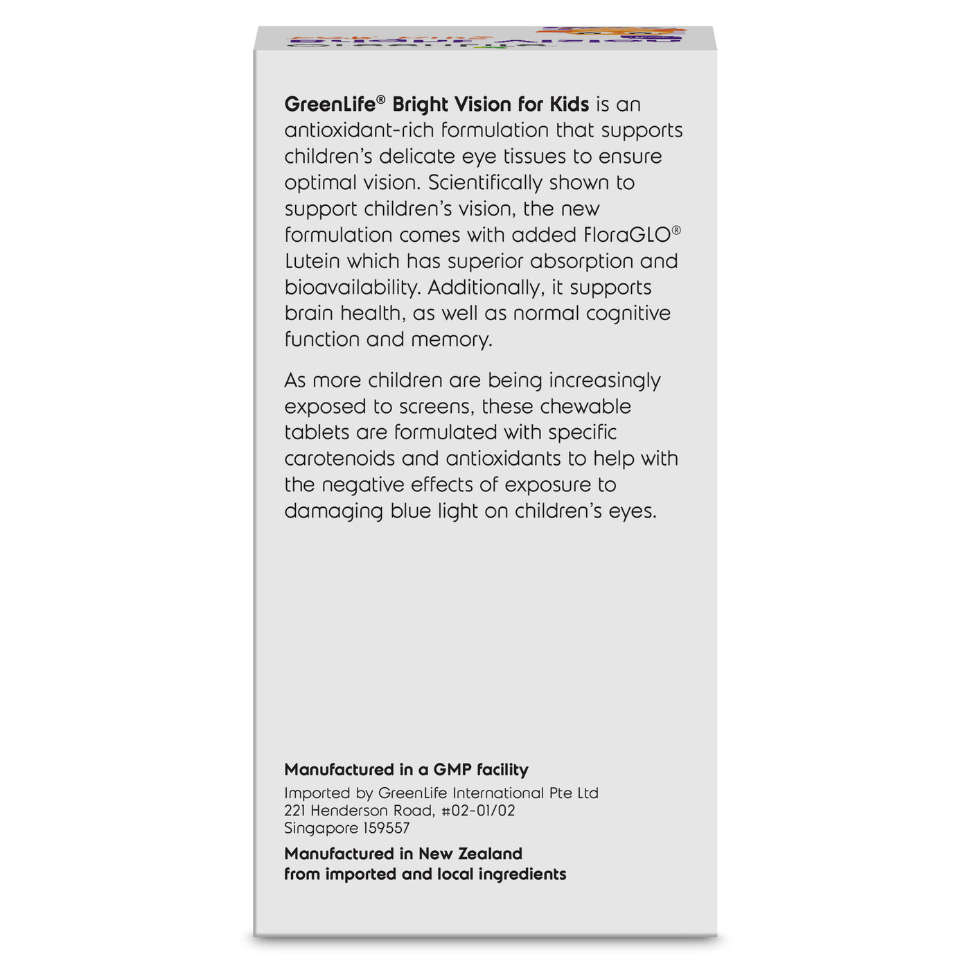 Bright Vision for Kids — GreenLife Singapore