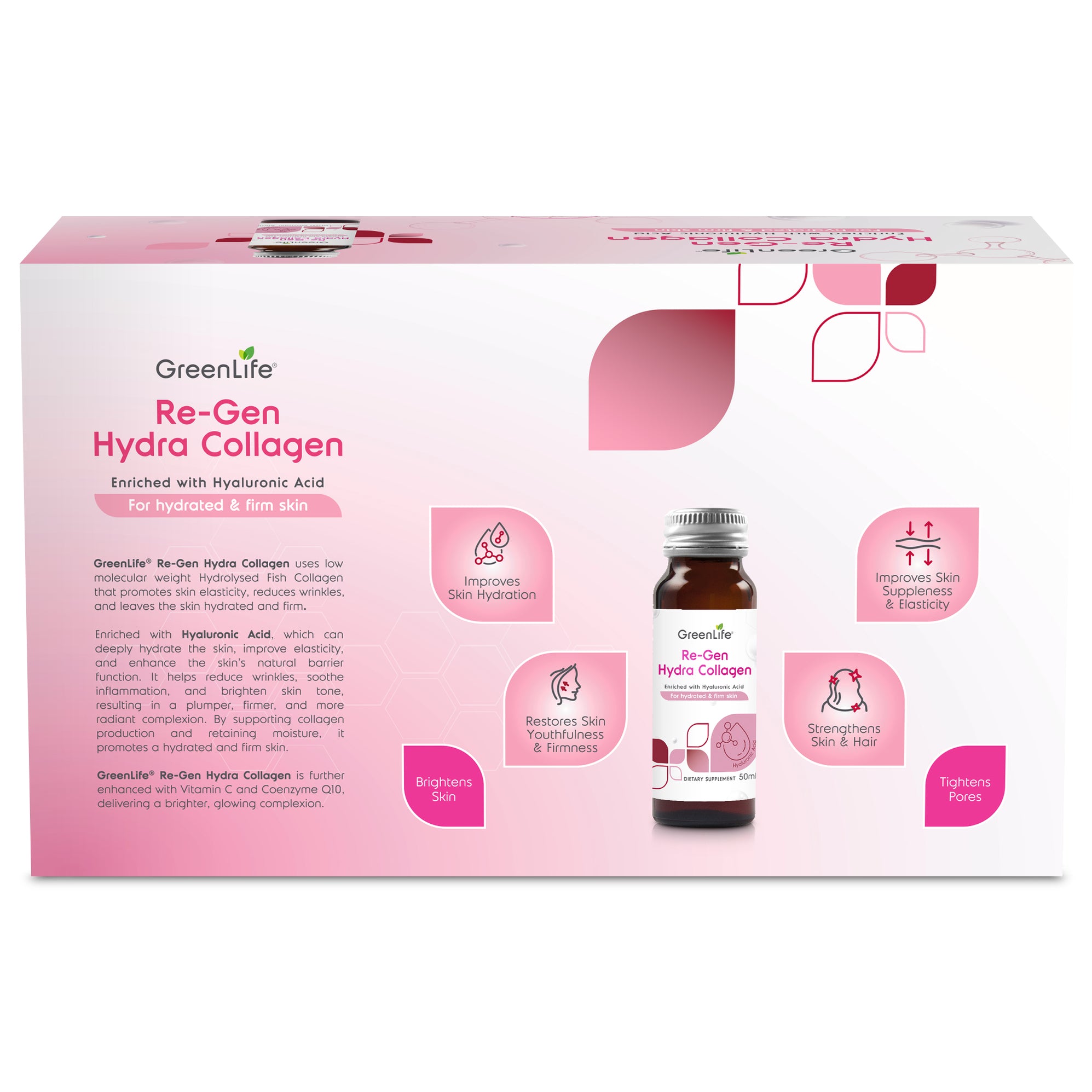 [Buy 1 Free 1] Re-Gen Hydra Collagen (10 bottles per box) — GreenLife ...